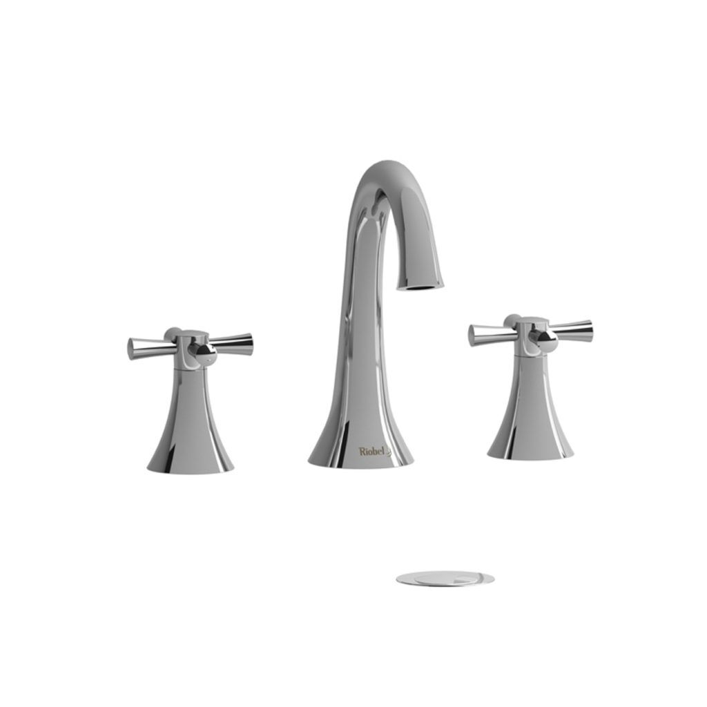 Riobel RU39C - 2-way Type T floor-mount tub filler with hand shower ...
