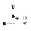 OS&B 6040QK-MBL - WASTE & OVERFLOW CLICKER KIT, Without ABS, In MATTE ...