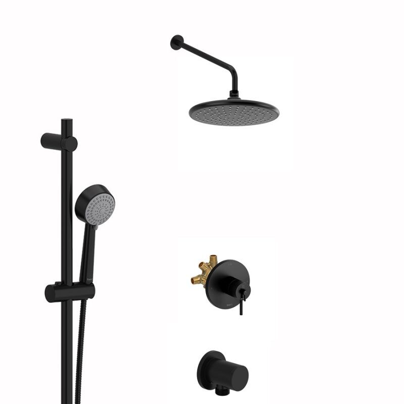 Alt 91282-41 - Riga, Thermostatic Shower System in Electro Black ...