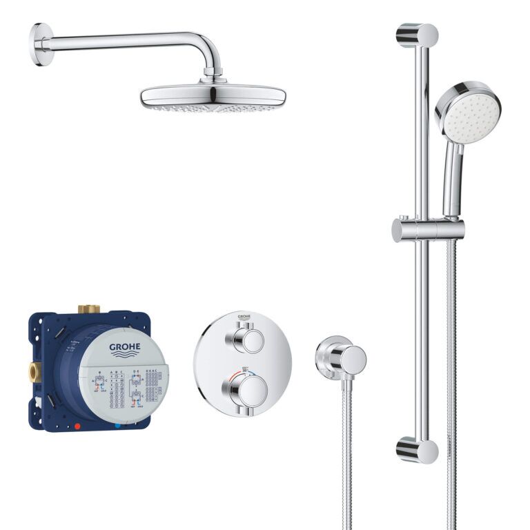 Riobel Kit323EQBK - Equinox, 2 Way Shower Kit, in Black - Amati Canada