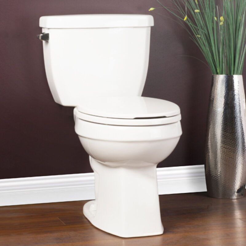 CONTRAC -CARLIN 4.8.L TOILET BOWL ROUND FRONT & TANK, 15.5" HEIGHT ...